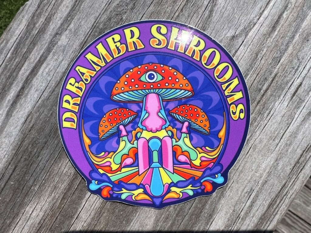 Dreamer Shrooms Logo Sticker - Dreamer Shrooms